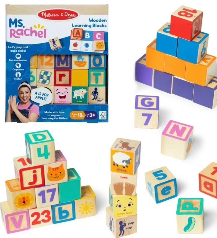 Ms.Rachel Wooden Learning Blocks | The Farmer's Wife